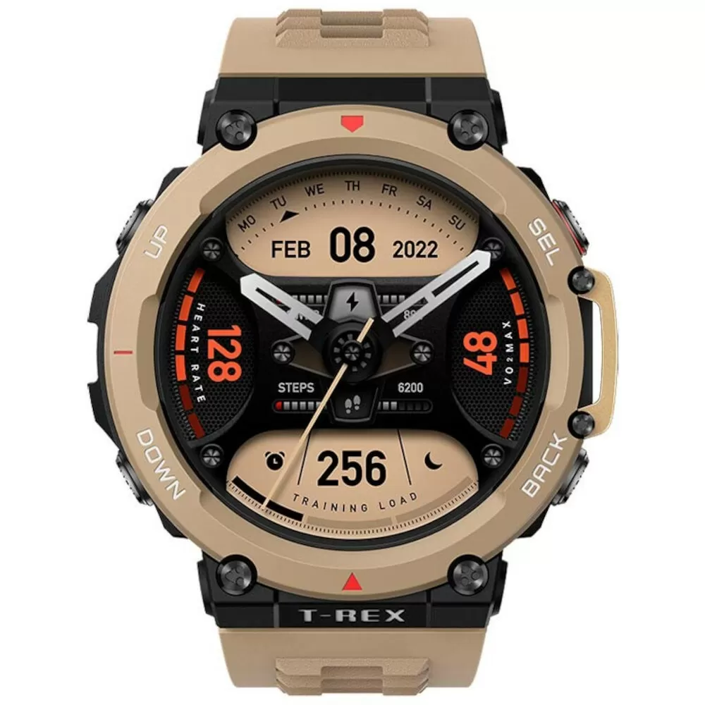 Amazfit wojskowy smartwatch T-Rex 2 czarny Desert Khaki smartwatch ...