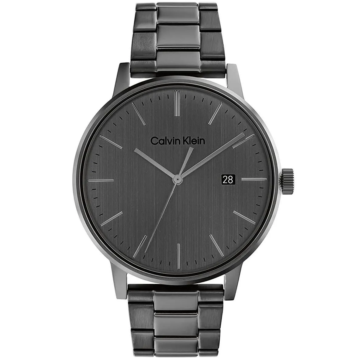 Zegarek męski Calvin Klein Linked Bracelet z grafitową bransoletką ...