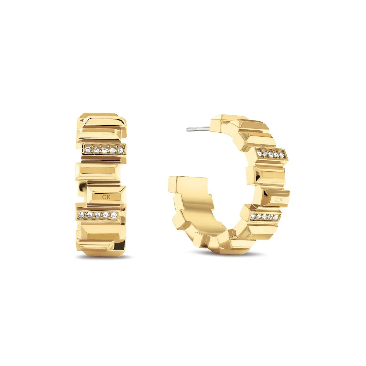 Złote kolczyki Calvin Klein Luster 35000238 - 417,00 zł - Otozegarki.pl