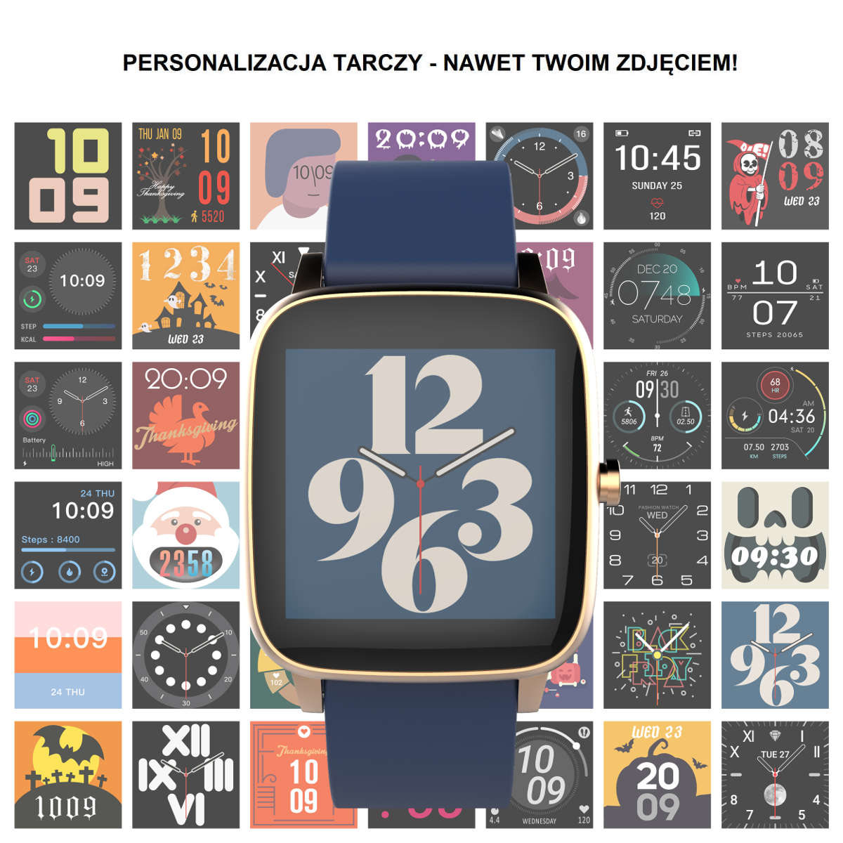 Smartwatch z niebieskim paskiem Strand S716USVBVL - 390,00 zł ...